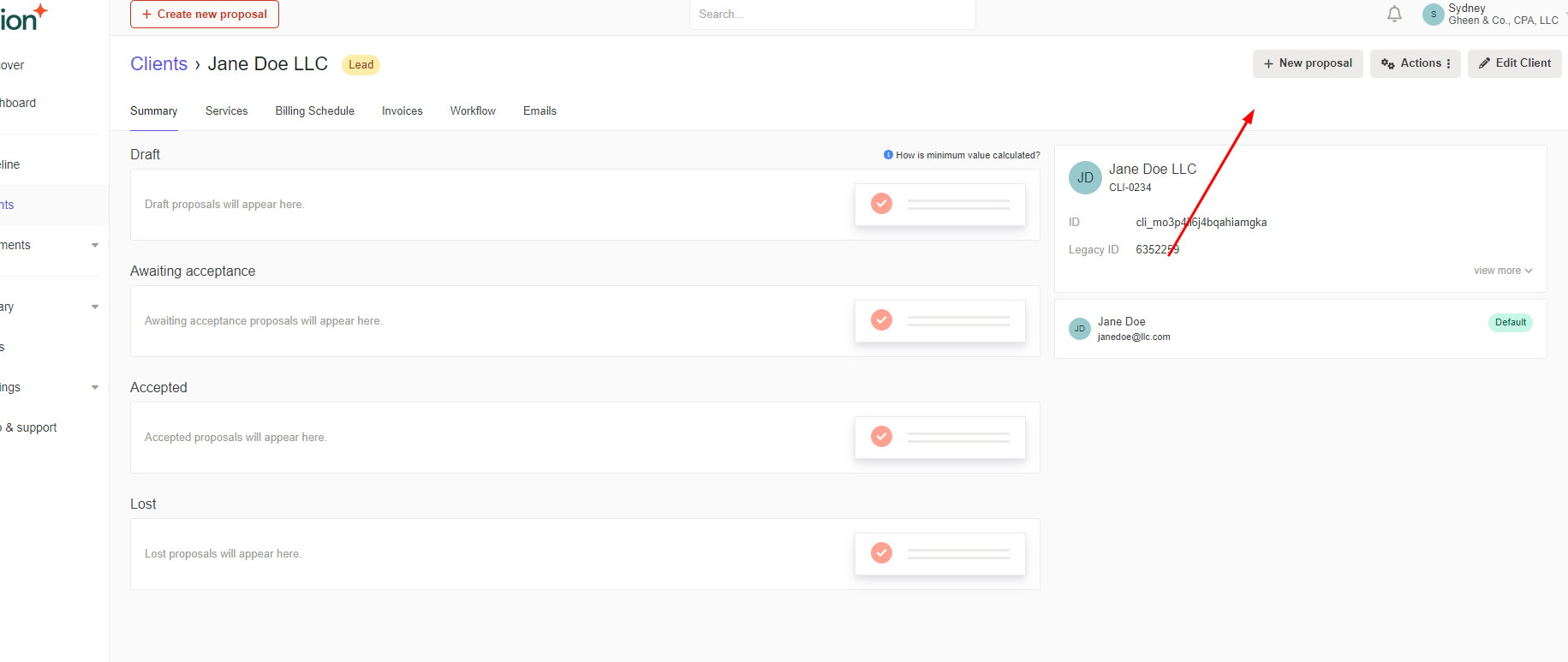 Practice Ignition: Adding a New Client and Creating a Proposal – Gheen ...